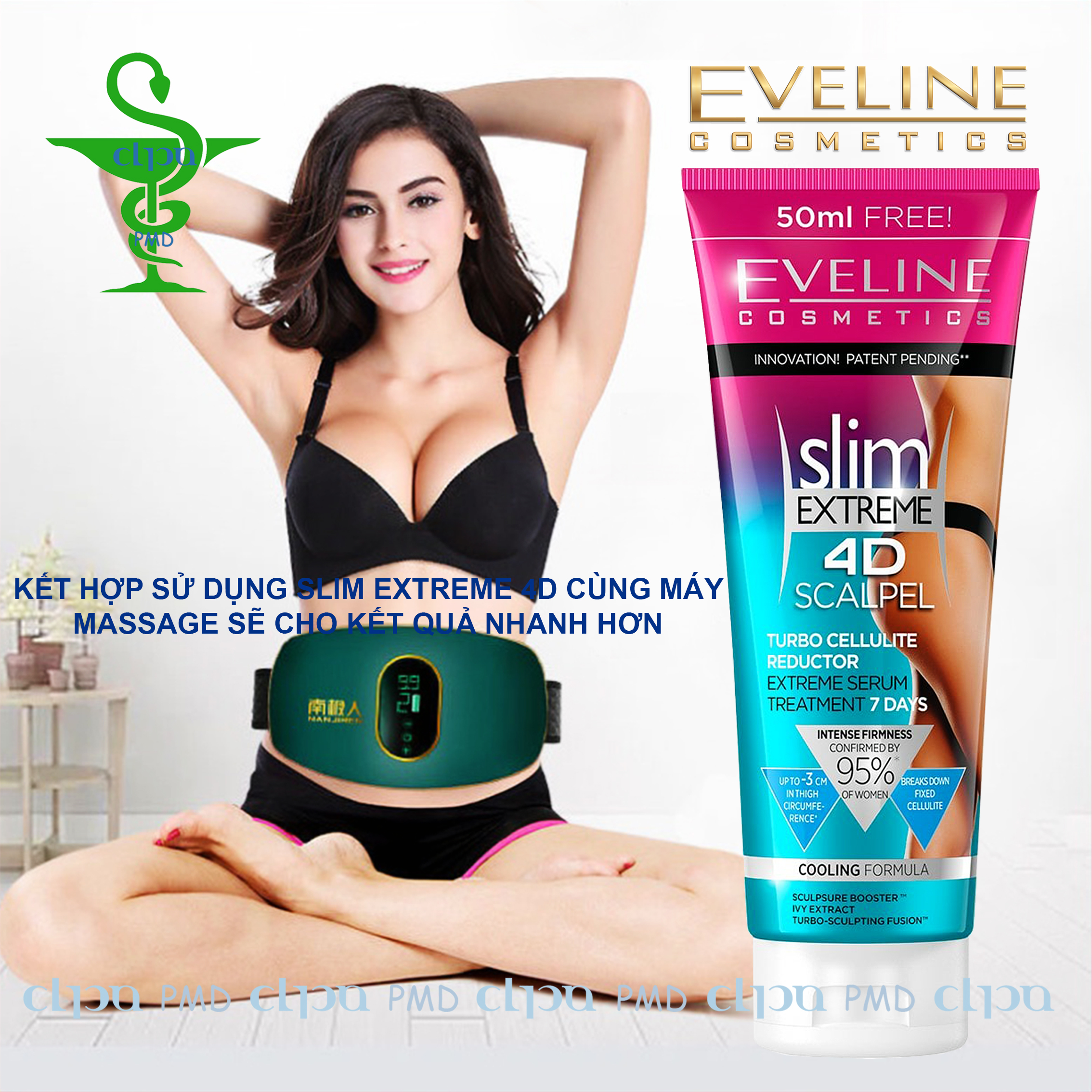 TINH CHẤT ĐỐT CHÁY TÍCH TỤ MỠ SLIM EXTREME 4D EVELINE